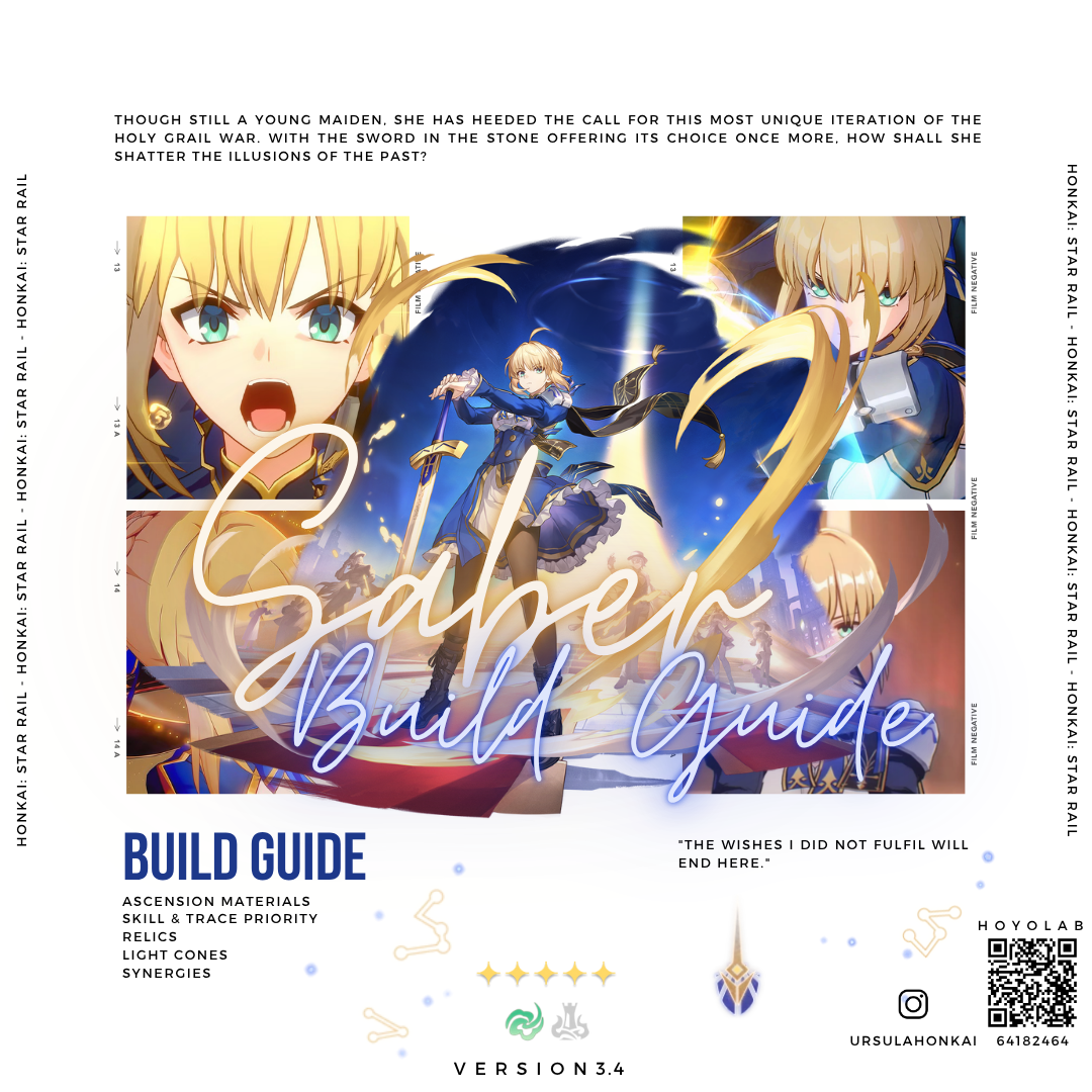 [Version 3.4] Saber Build Guide Honkai: Star Rail | HoYoLAB