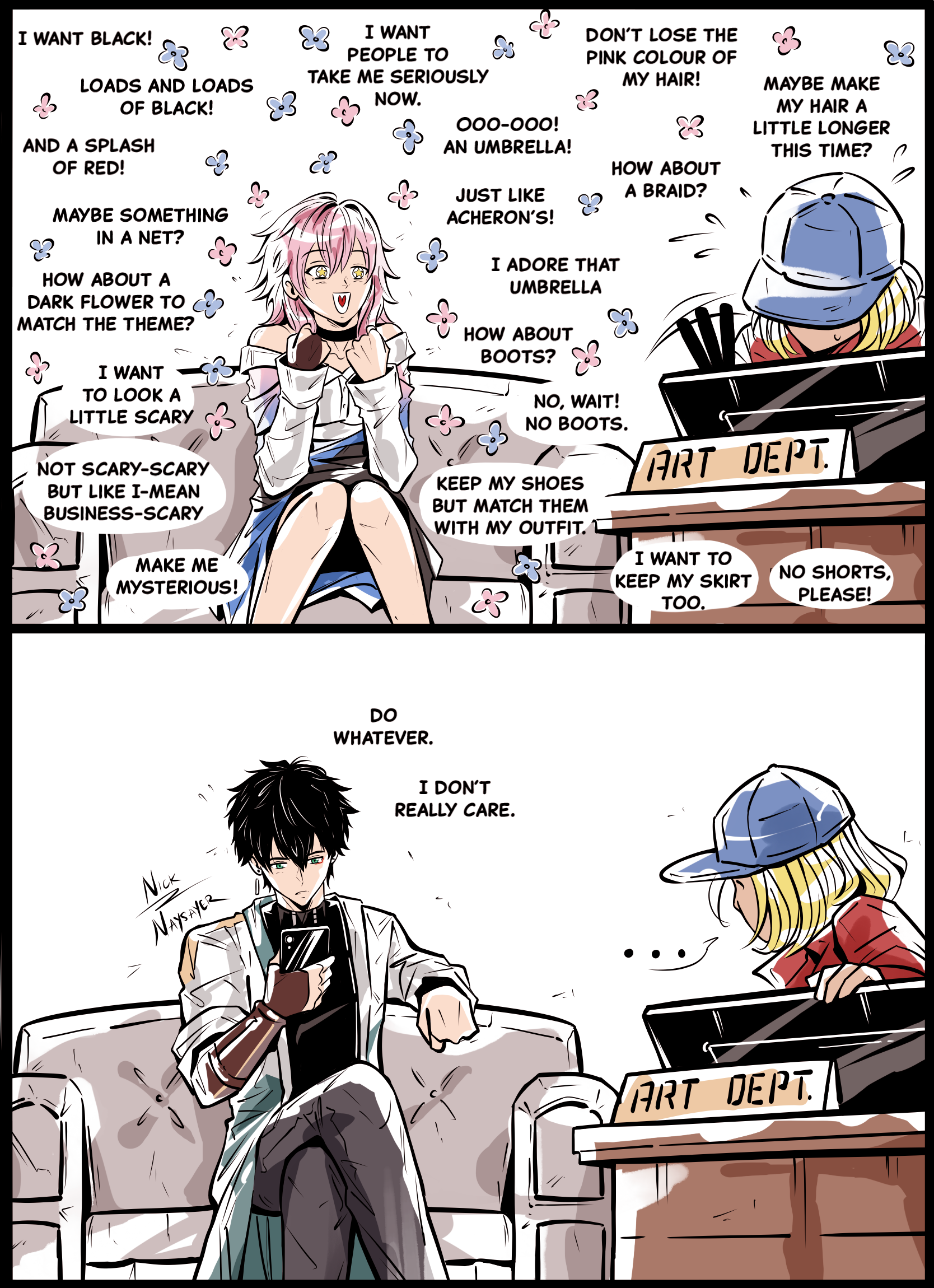 And that's how March 7th and Dan Heng got their new forms ... Honkai ...