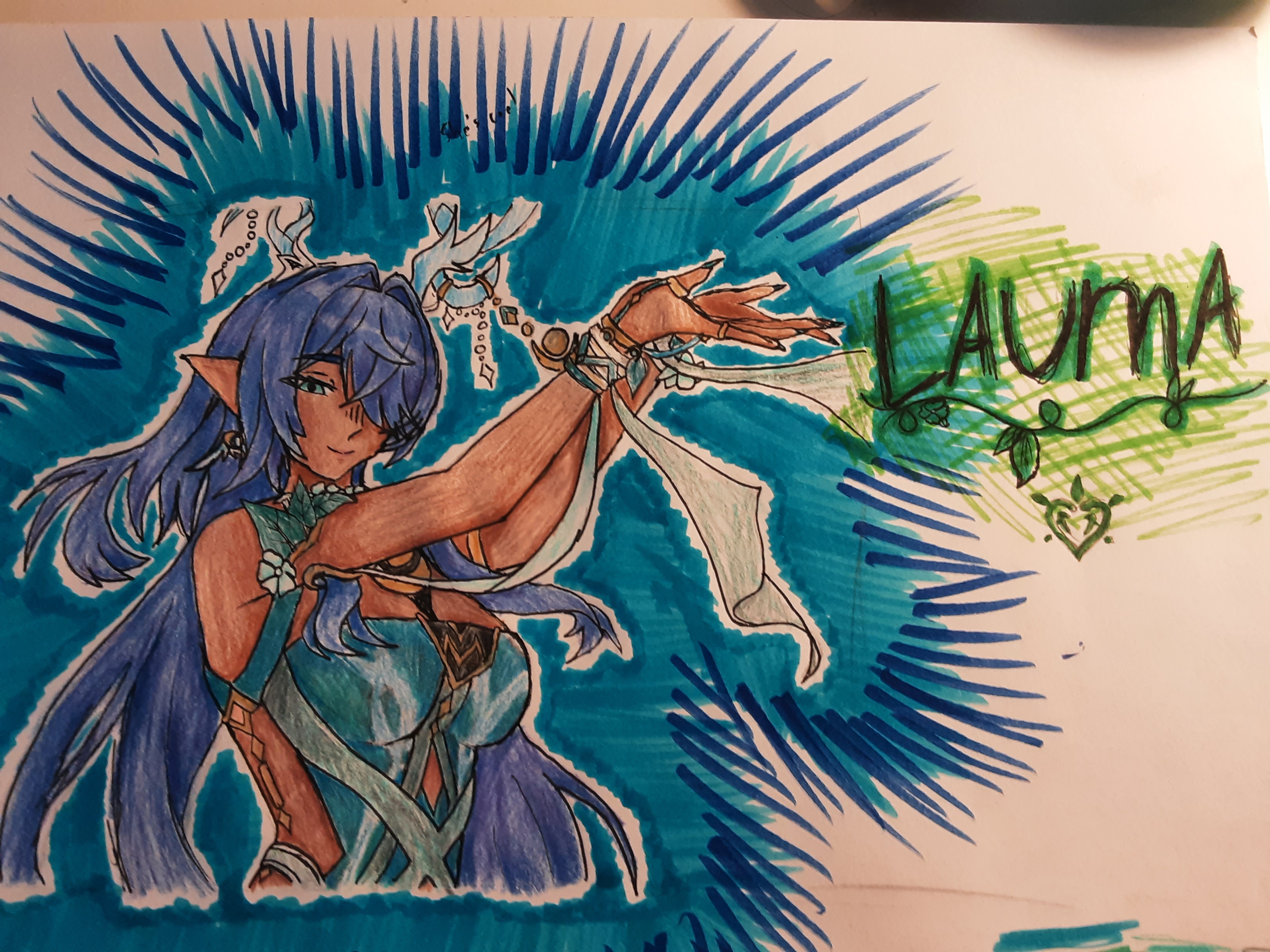 Day 2 of drawing nod krai characters Genshin Impact | HoYoLAB