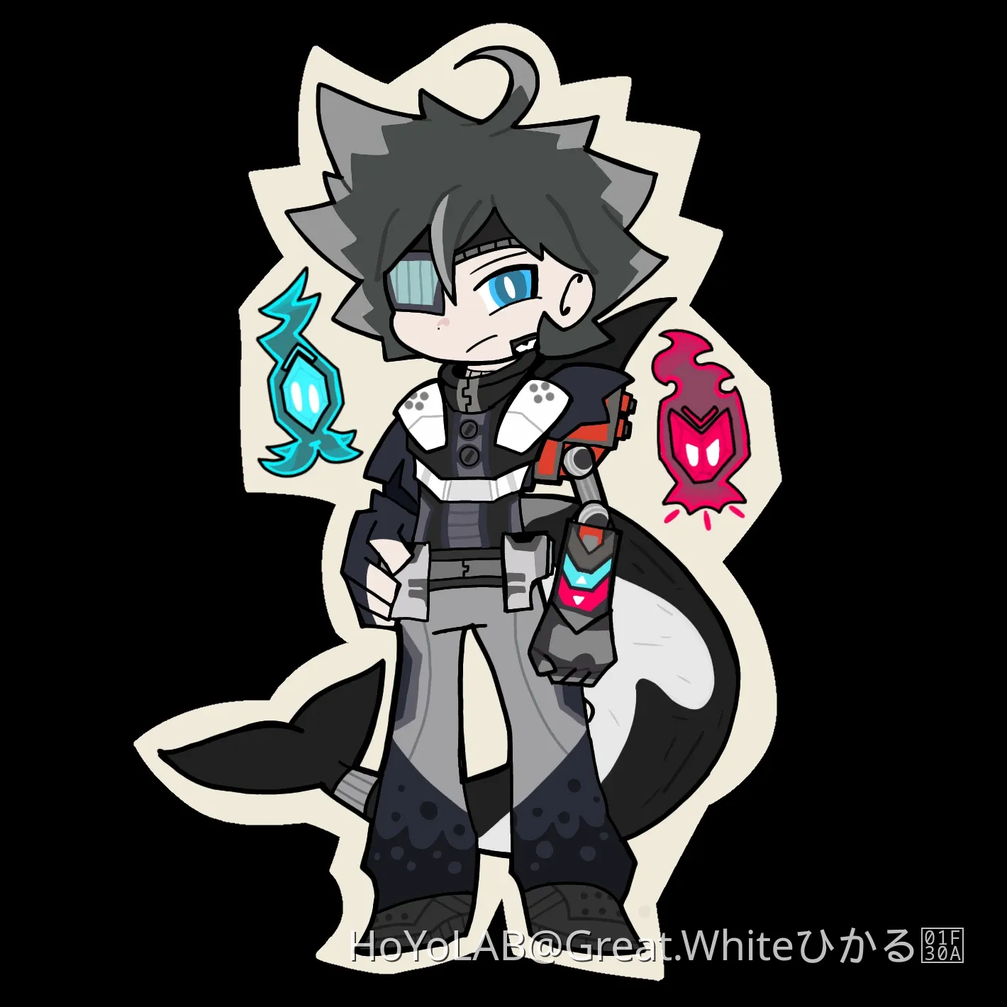[Z.Z.Z OC] Project Orcinus Saviour: New sticker design for Alan Riptide ...