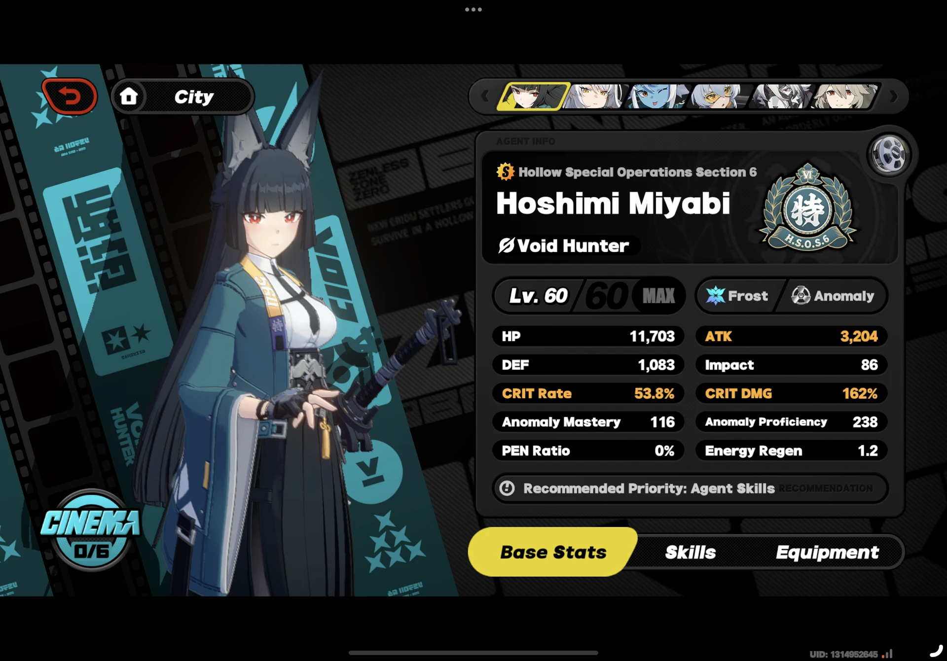 Still have more disc farm to do till my Miyabi “Optimized” 🙃 Zenless ...