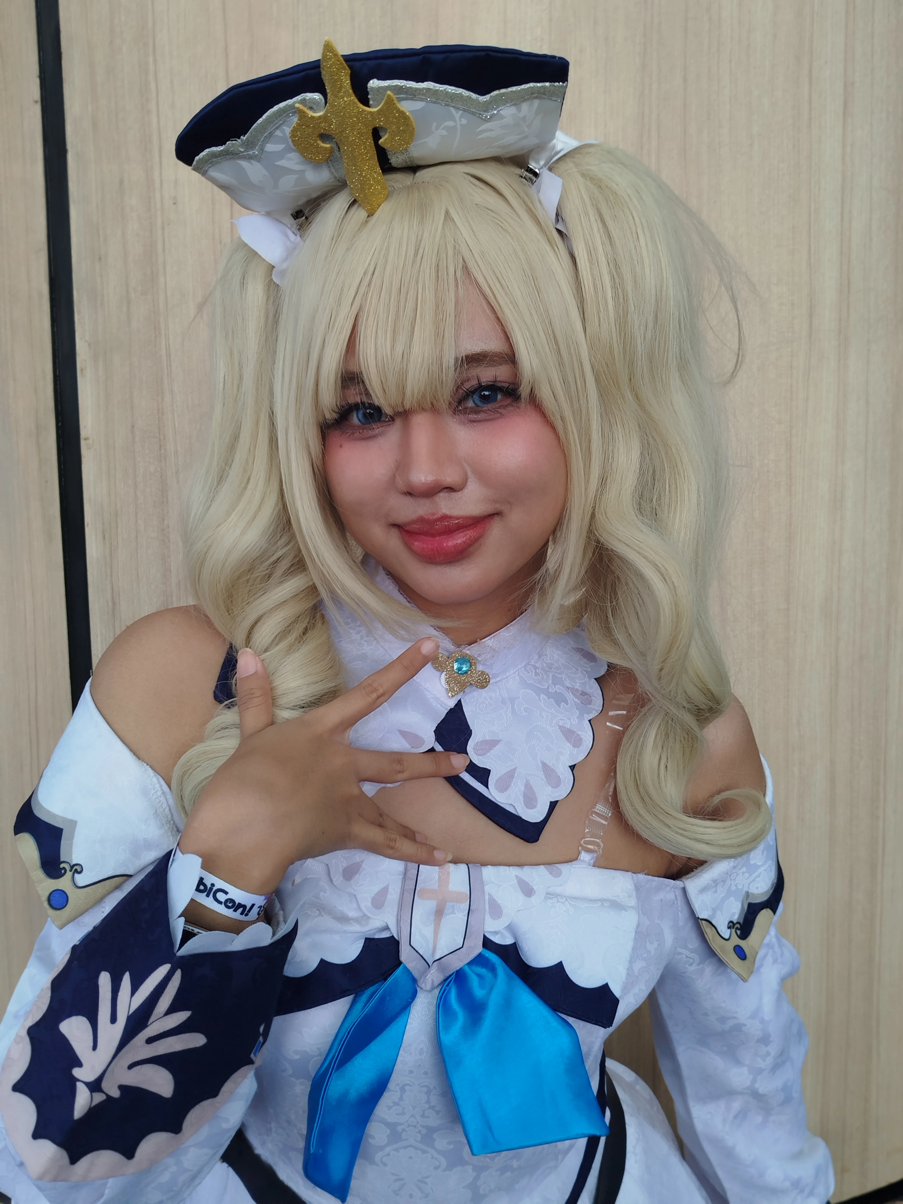 Barbara Cosplayer From Genshin Impact At Chibicon Anime Convention In ...