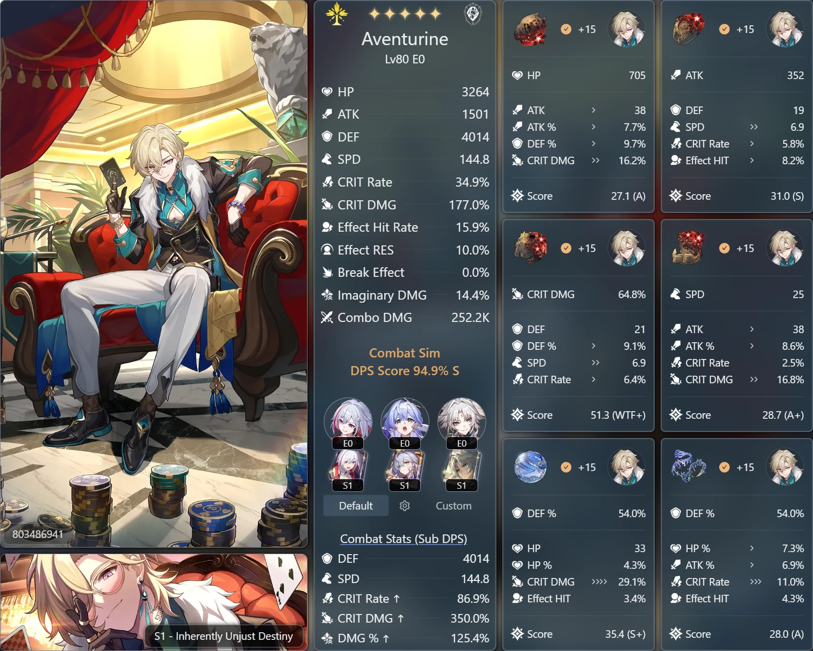 Aventurine Build Honkai: Star Rail | HoYoLAB