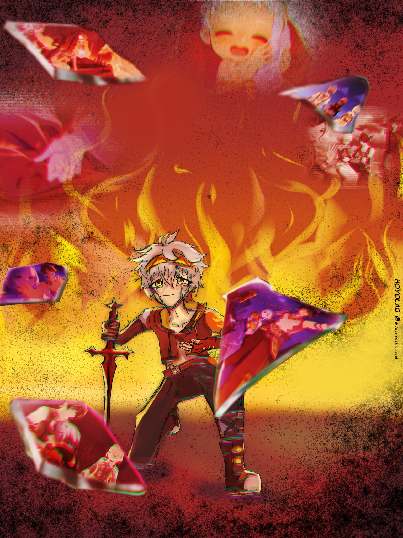 ★𝙶𝚎𝚗𝚜𝚑𝚒𝚗 𝙸𝚖𝚙𝚊𝚌𝚝 Bennett fan art[with&without text] Genshin Impact | HoYoLAB