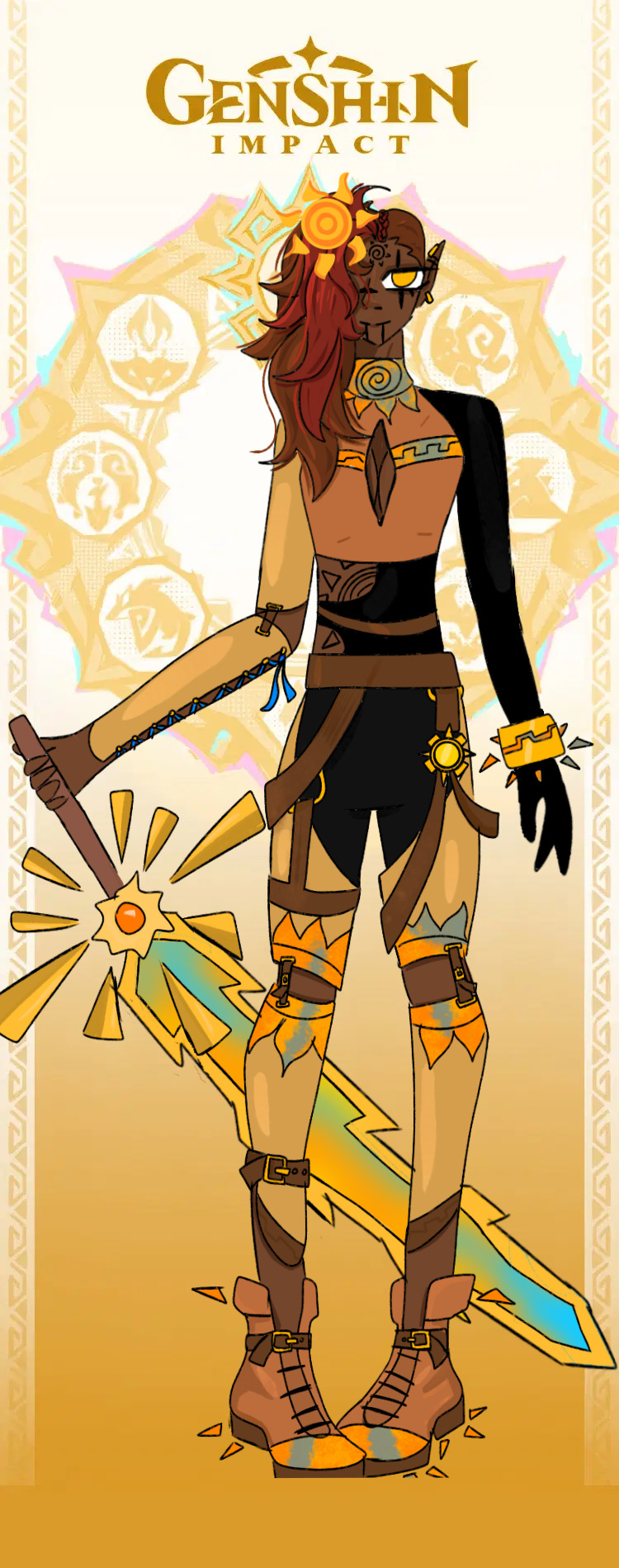Radient as the blazing sun- Nyambe (New OC!) Genshin Impact | HoYoLAB