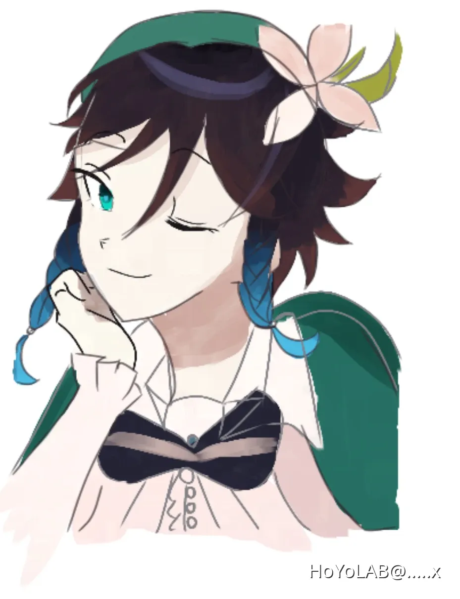 small venti drawing Genshin Impact | HoYoLAB