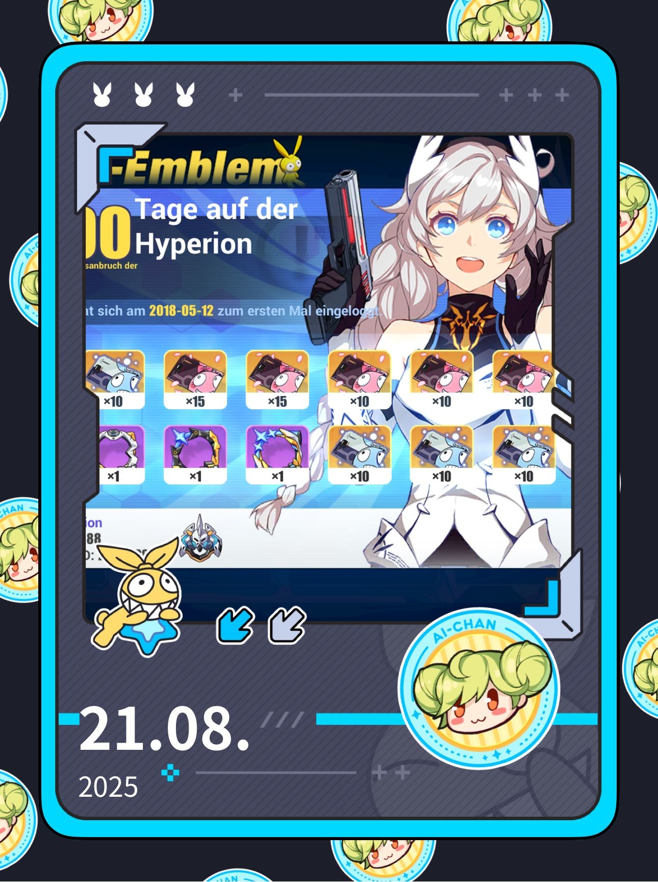 21.08. Tagebuch - # Heute auf der Hyperion Honkai Impact 3rd | HoYoLAB