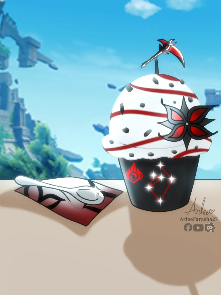 If Arlecchino had an Ice Cream Flavor...🔥🌑 Genshin Impact | HoYoLAB