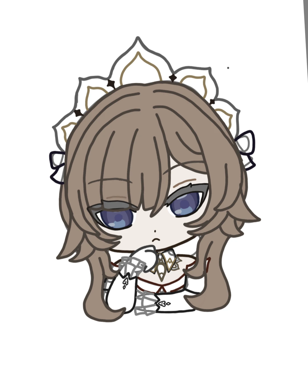 progress on one of the sandrone stickers Genshin Impact | HoYoLAB