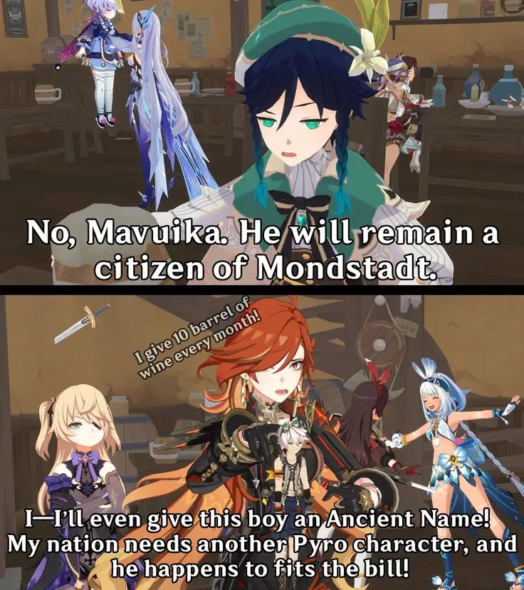 Archon memes I found online Genshin Impact | HoYoLAB