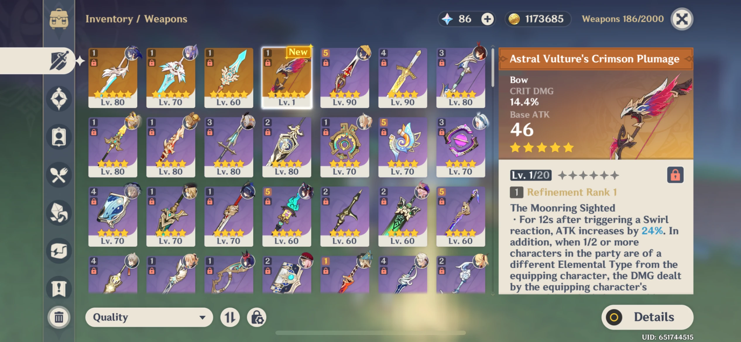 Accidentally got chascas weapon so just gave it to sigewinne😋 Genshin ...