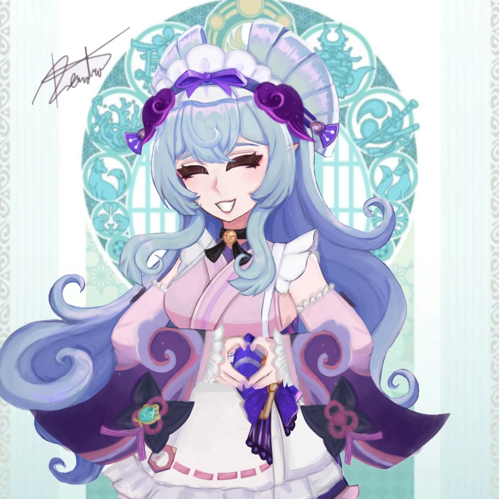 Yumemizuki Mizuki fan art - anniversary Genshin Impact | HoYoLAB