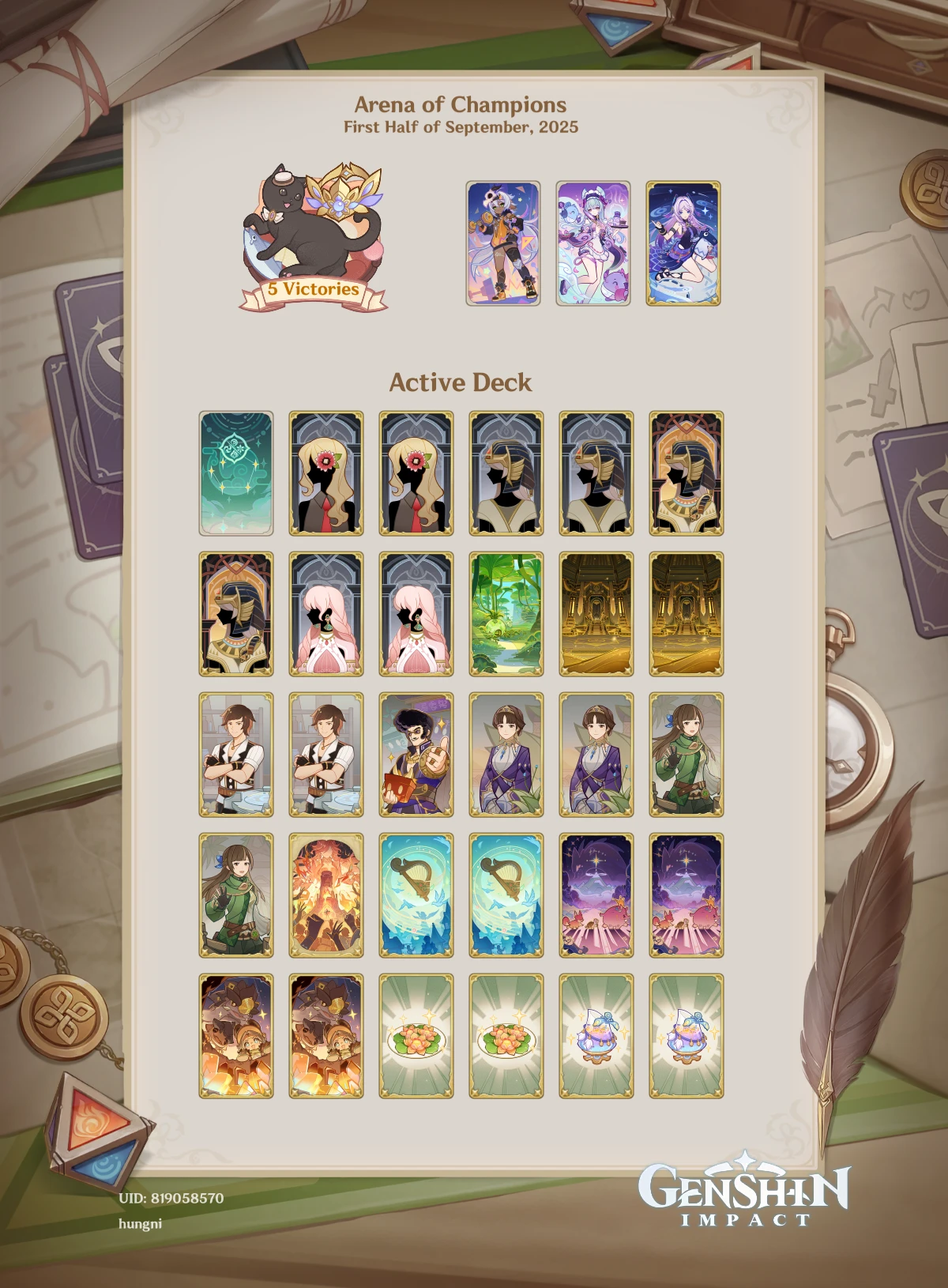 Mizuki swirl deck (Version 6.0) Genshin Impact | HoYoLAB