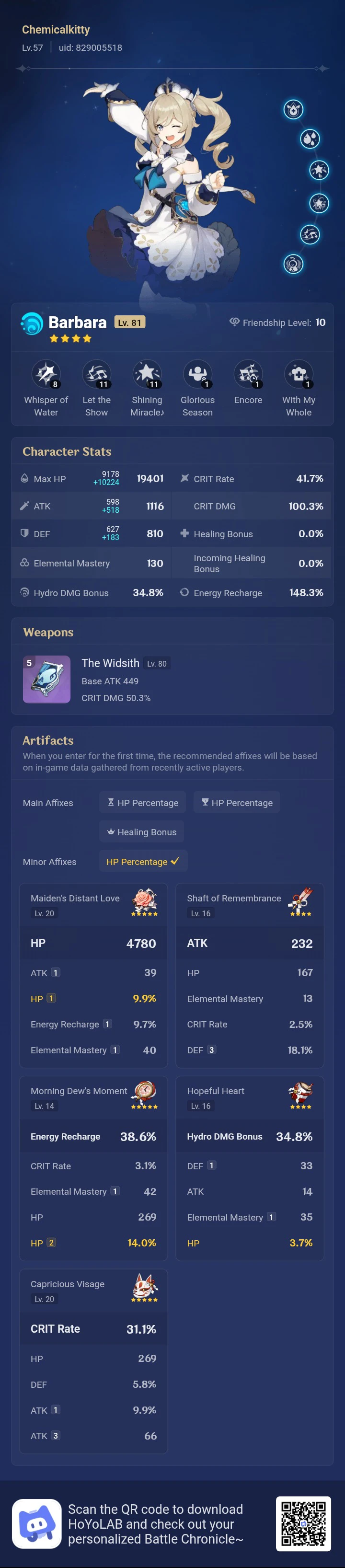 HELP BARBARA DPS BUILD Genshin Impact | HoYoLAB