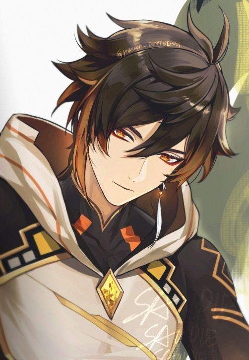 Zhongli and Zayne, they seriously look alike. Genshin Impact | HoYoLAB