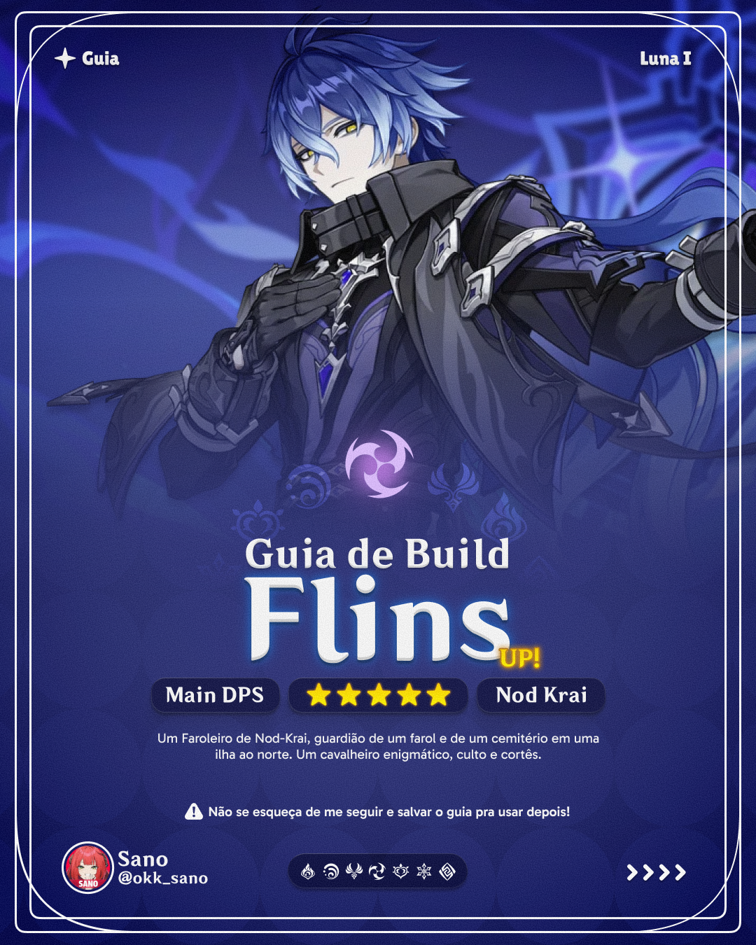 Flins Build Guide | Infográfico Luna I | Pt-Br Genshin Impact | HoYoLAB