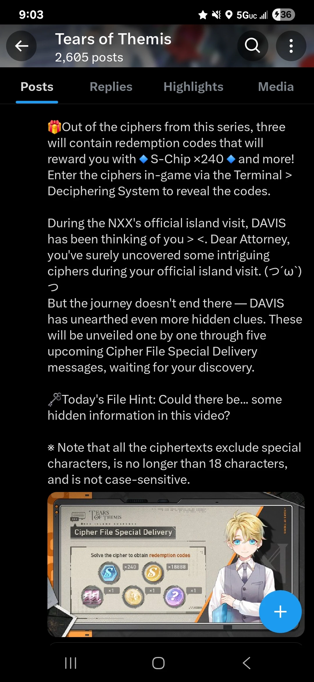 Decipher codes in game reward update Tears of Themis | HoYoLAB