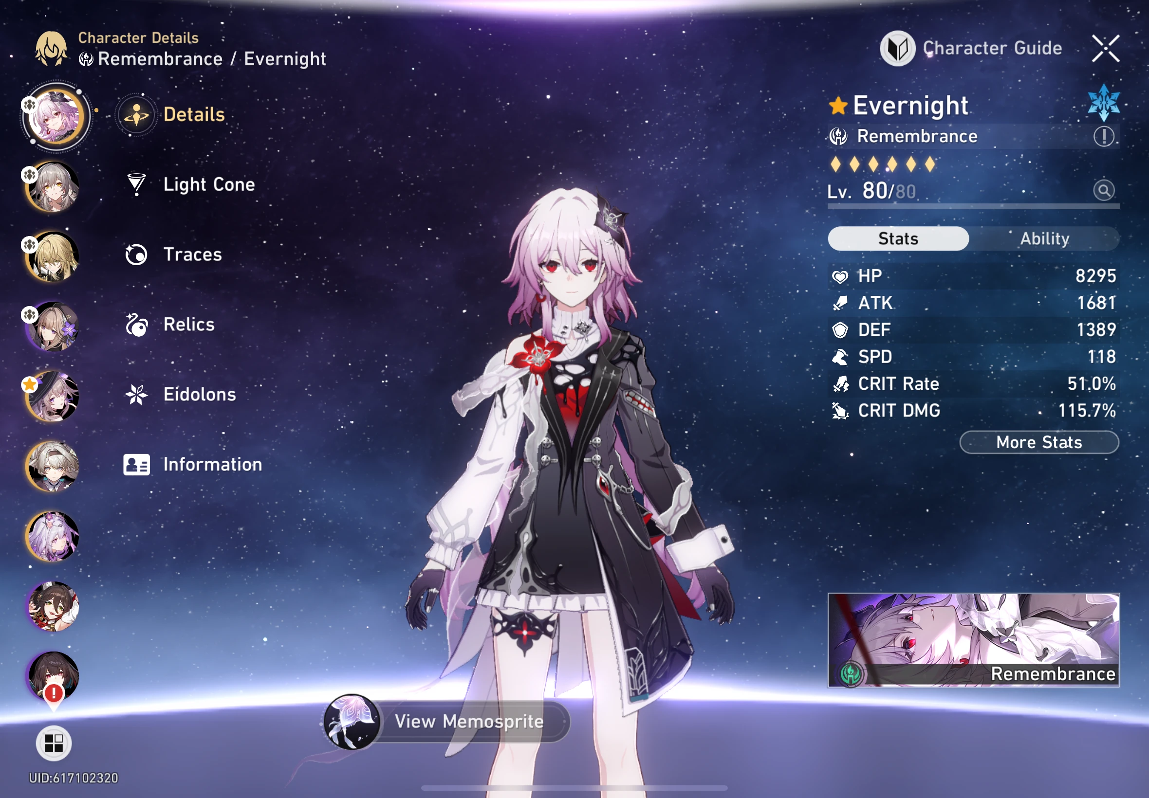 How’s my Evernight build? Can I change anything about it? Honkai: Star ...