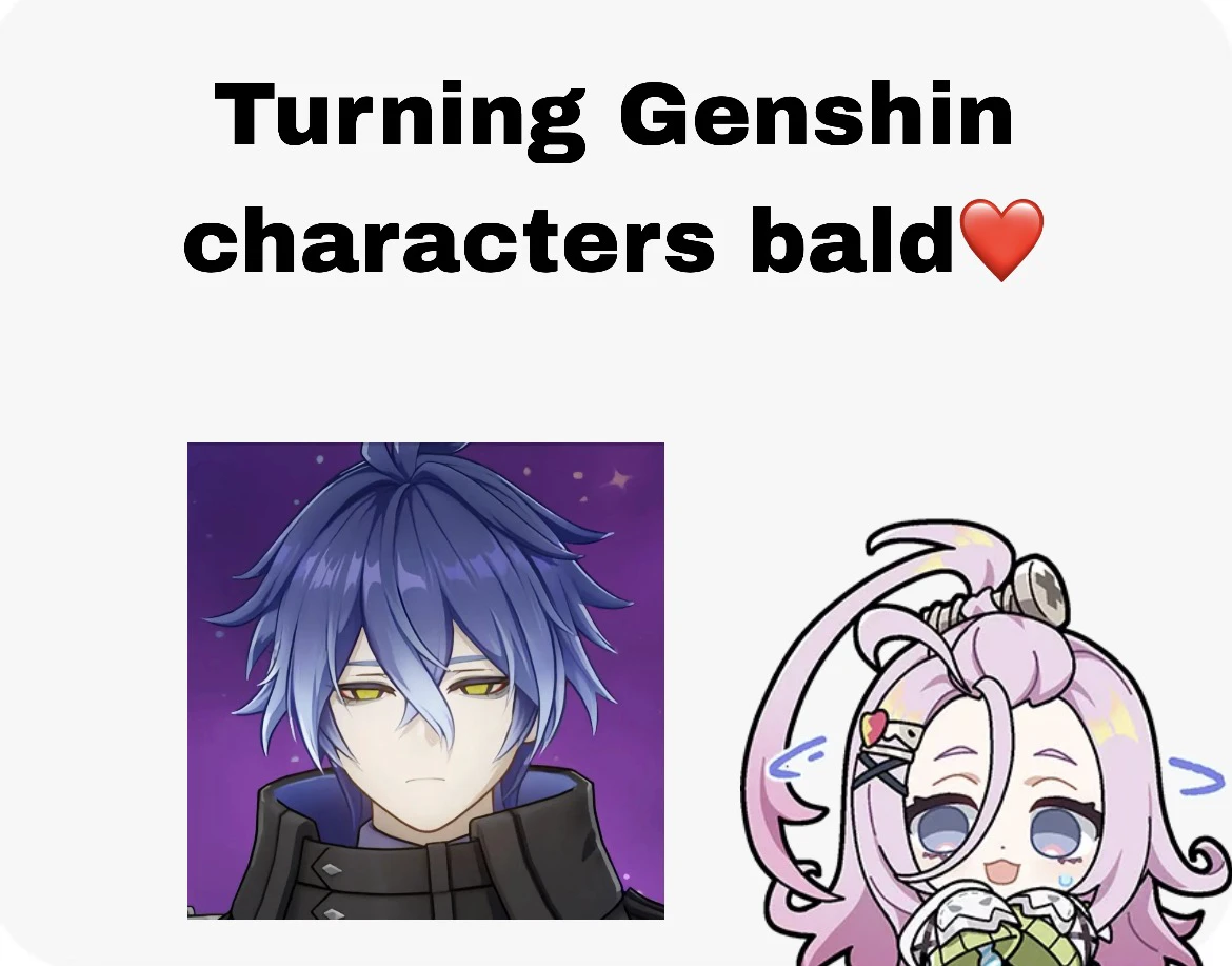 Turning Genshin characters bald part 1 Genshin Impact | HoYoLAB