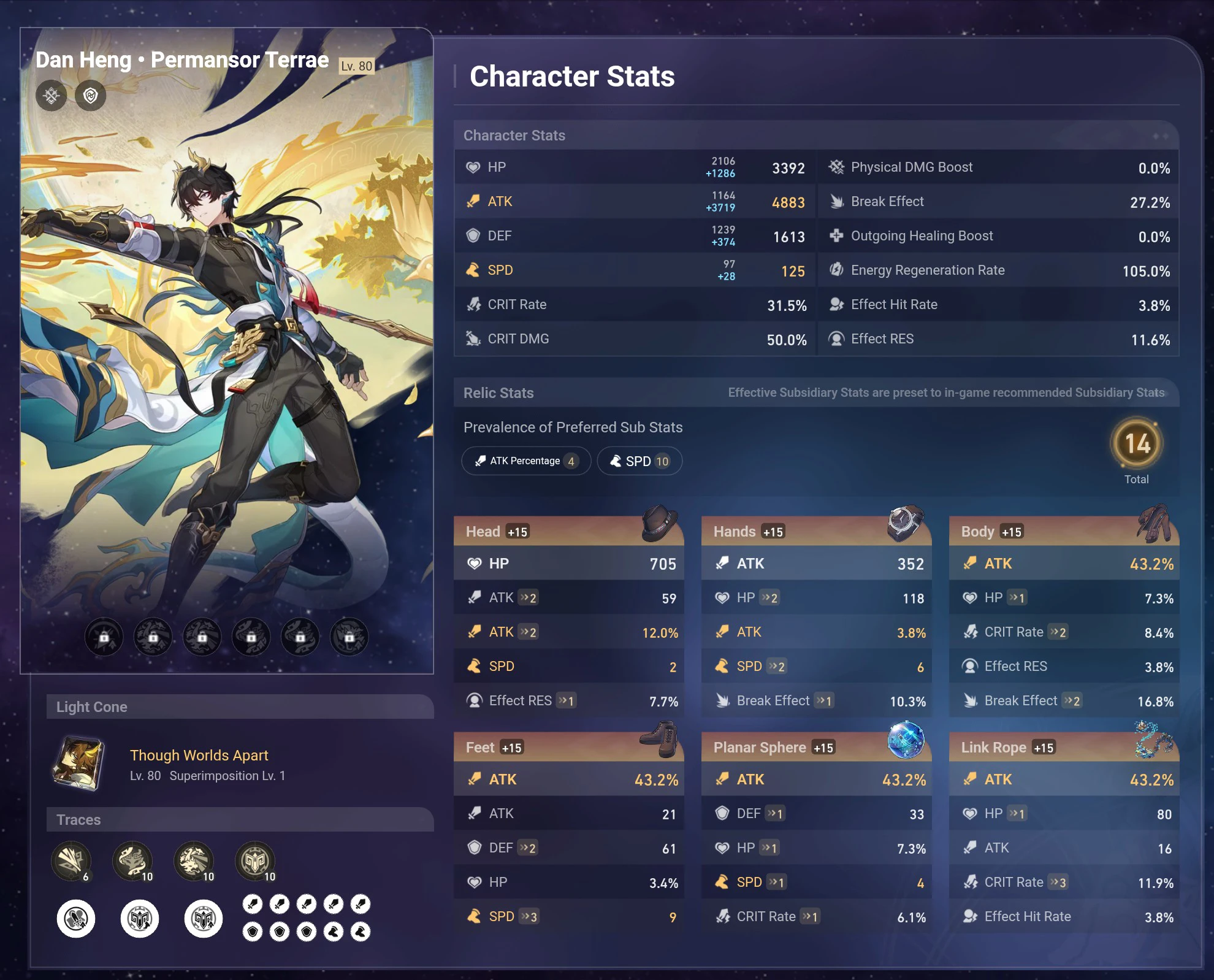 Dan Heng PT day 1 build - any suggestion? Honkai: Star Rail | HoYoLAB