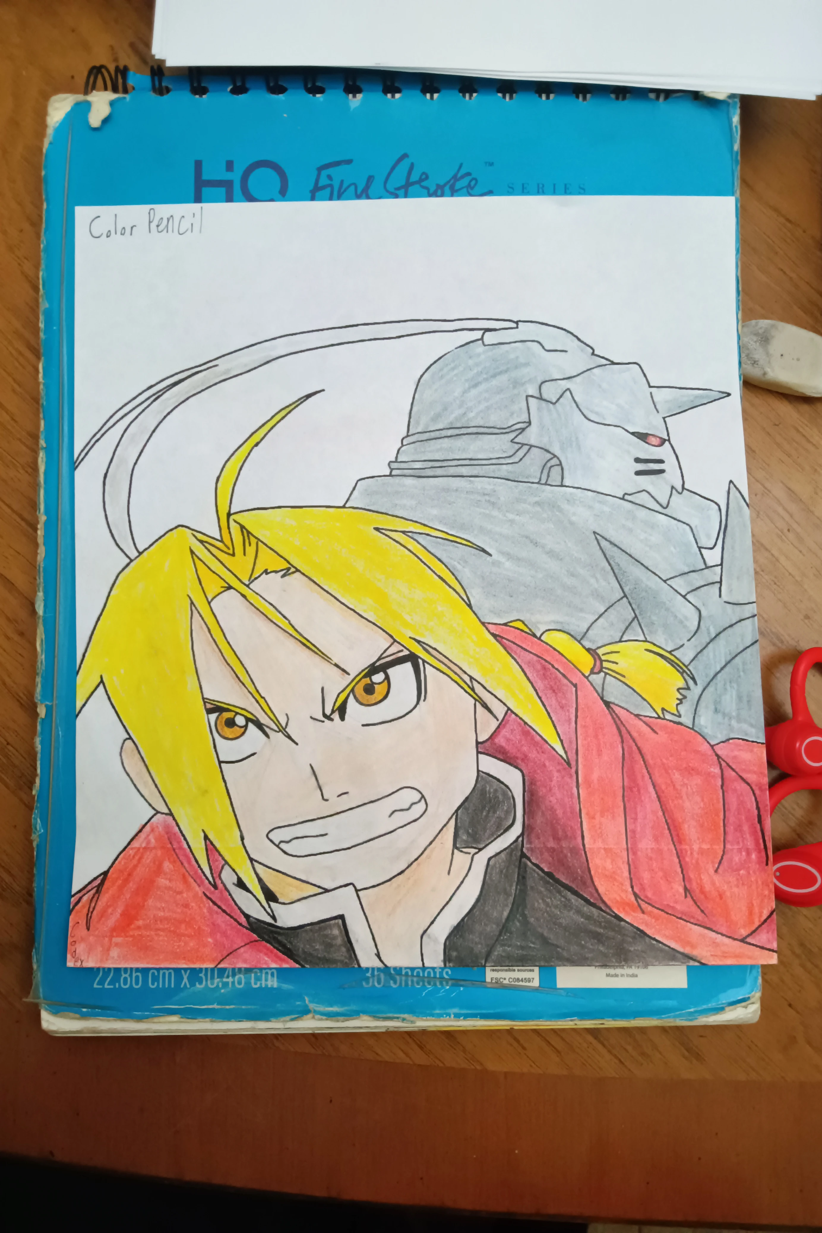 Fullmetal Alchemist brotherhood drawing recolored! | HoYoLAB
