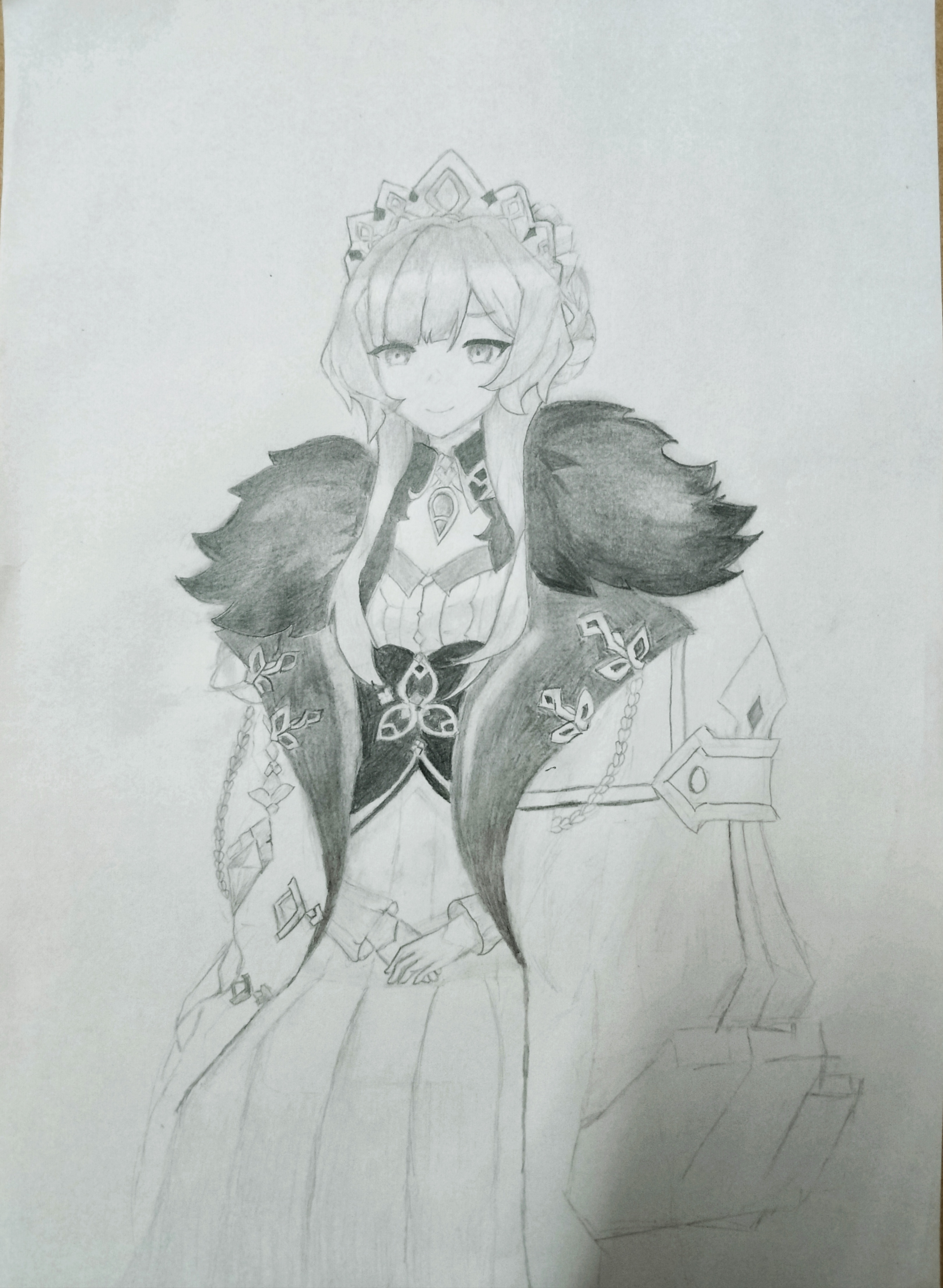 Here is my drawing of sandrone my favourite harbinger Genshin Impact ...