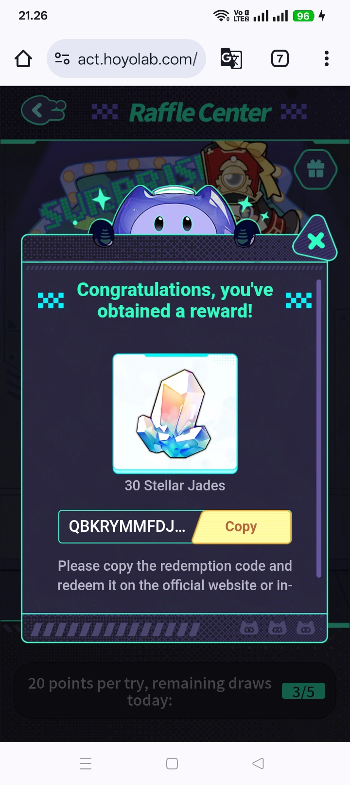 Travelling Mimo Code Honkai: Star Rail | HoYoLAB