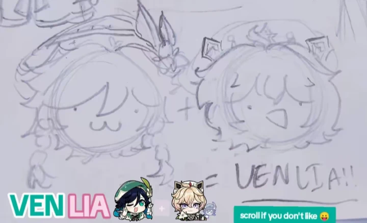 My random ah doodles of 🔥VENLIAA🔥 (Scroll if U don't like the ship ...