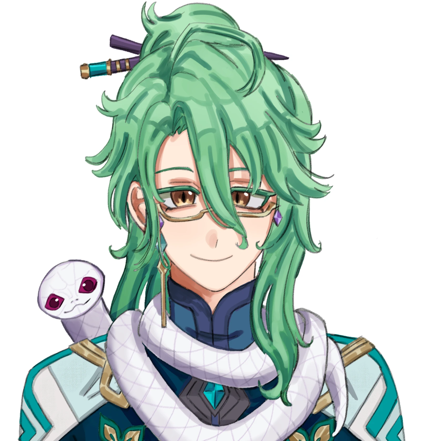 Baizhu for the Hairstyle Meme project Genshin Impact | HoYoLAB