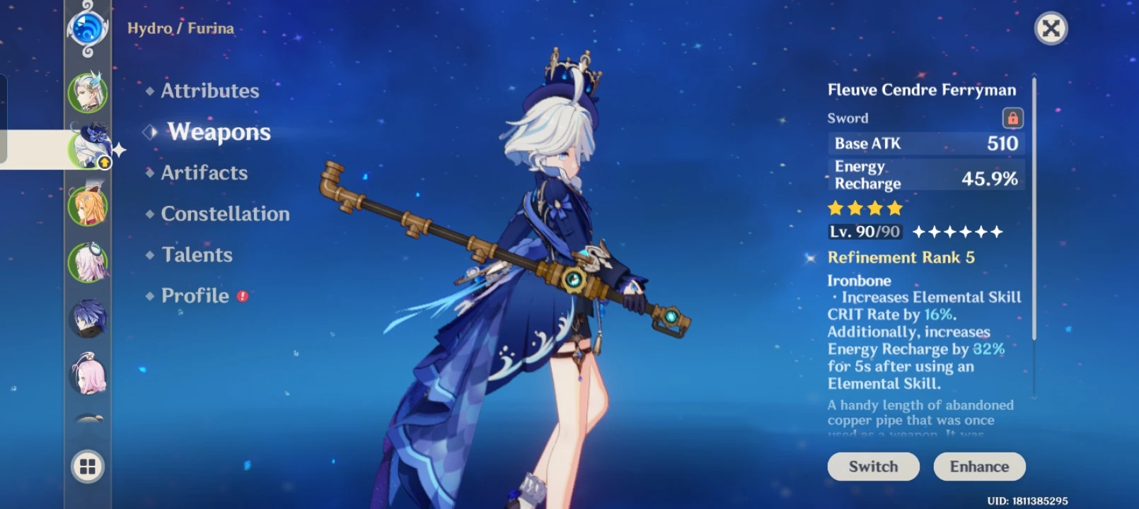 F2p furina the pipe sword evaluation😆😆 Genshin Impact | HoYoLAB