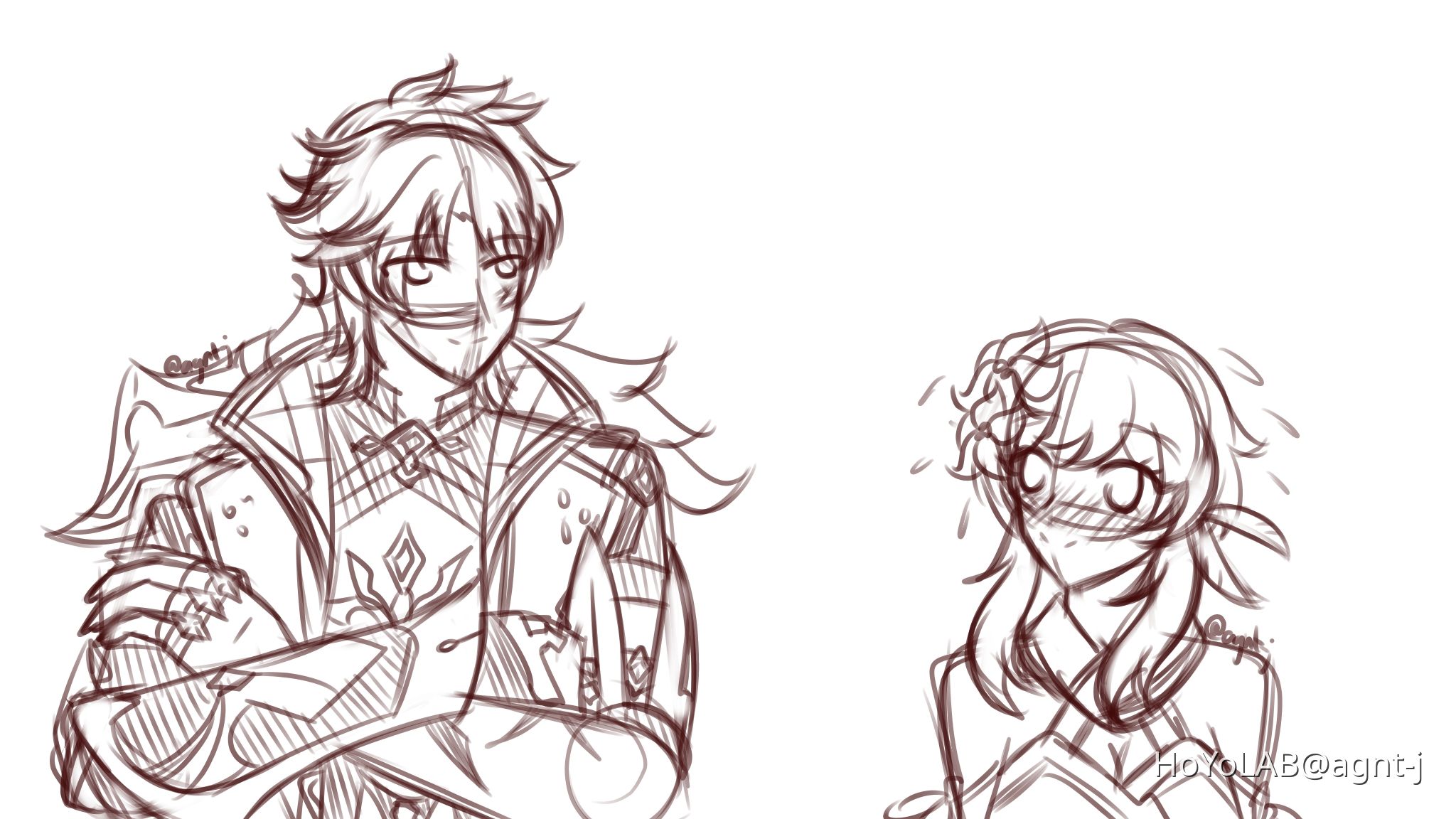 [Fan Art] So...tall (screencap redraw) Genshin Impact | HoYoLAB