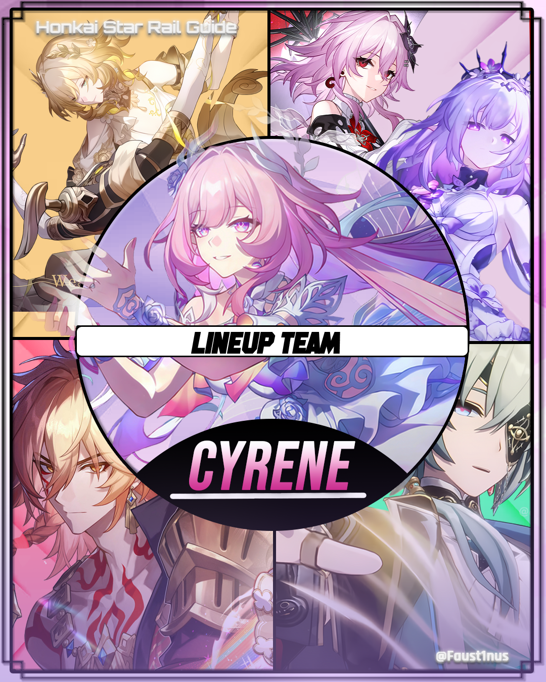 I Am Making Line Up Team For Cyrene, i will put every possible team ...