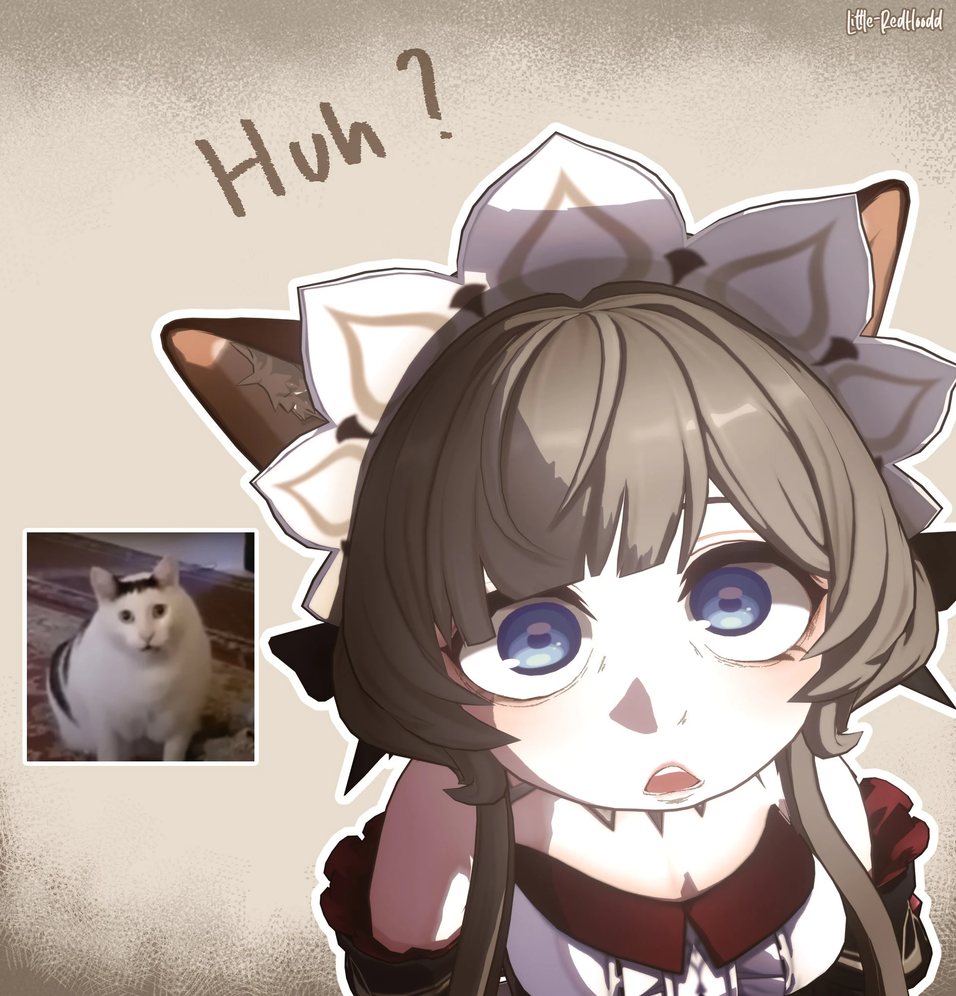 Cat Sandrone 😺 Credit:@LittleRedhoodd Genshin Impact | HoYoLAB