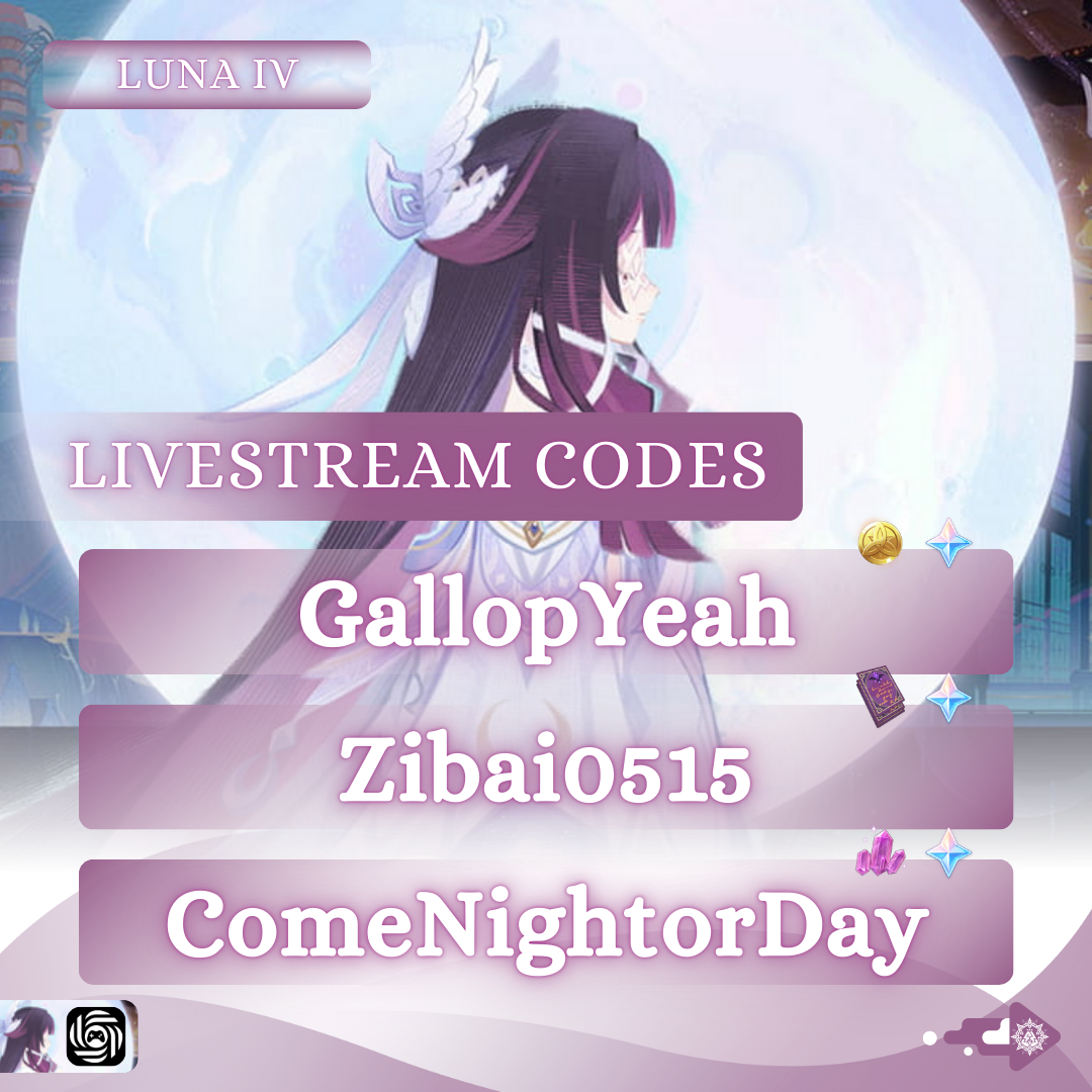 4 New Redemption Codes + All Active & Working Codes | Luna IV Genshin ...