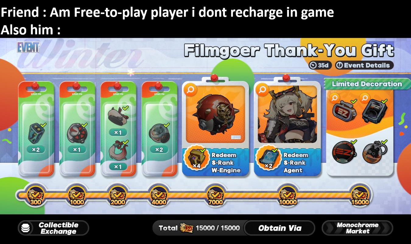 we all got that one friend who claim to be F2P Zenless Zone Zero | HoYoLAB