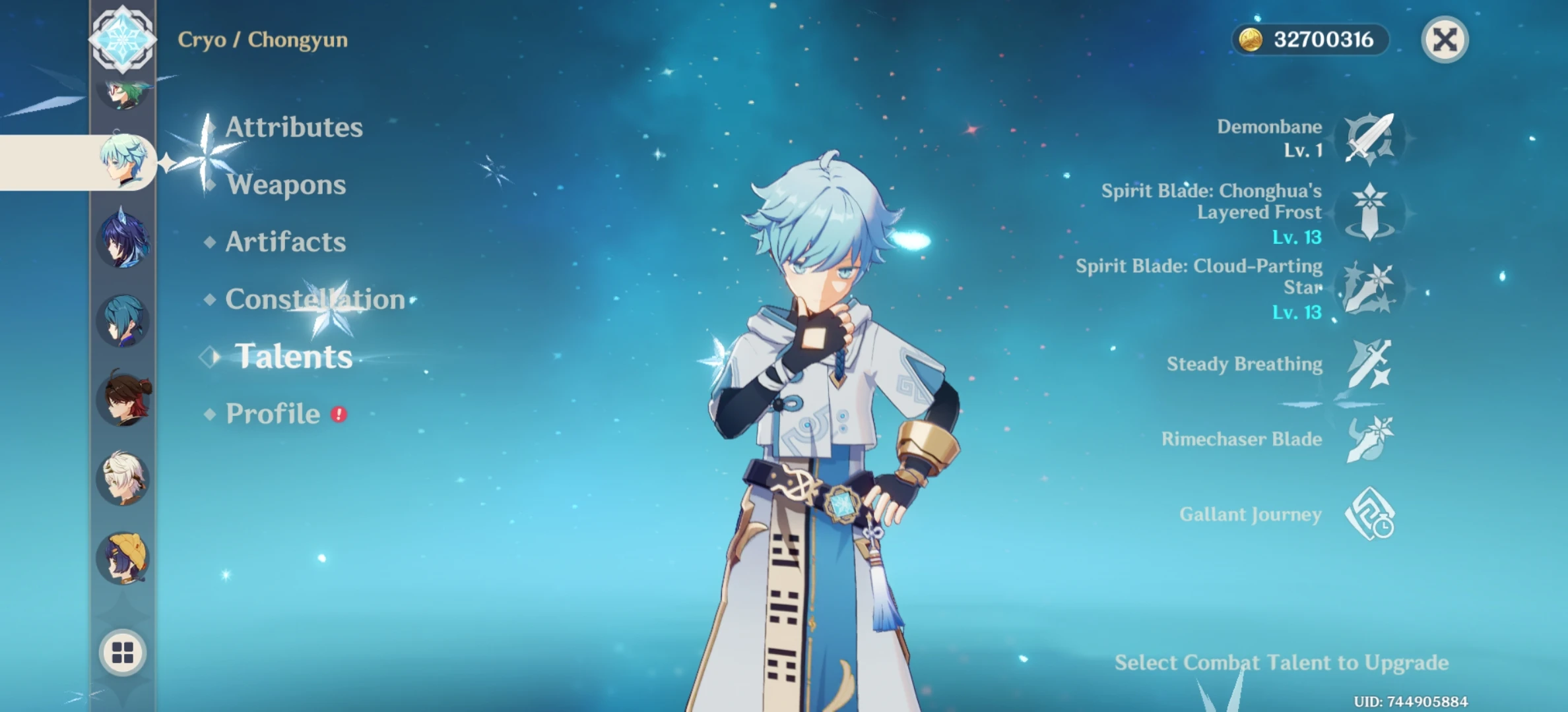 Everyone: pulling for Columbina and leveling her up Me: crowning ...