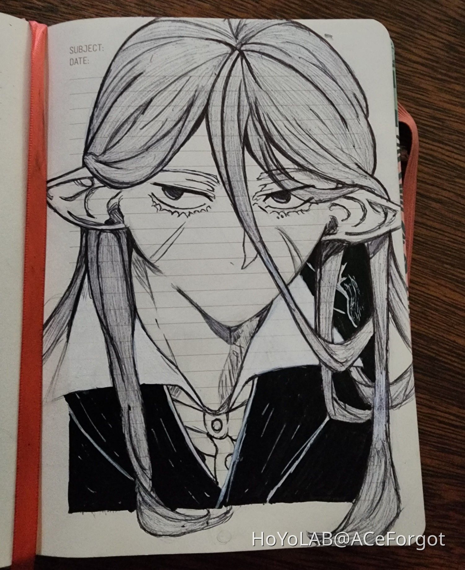 Drawing of Bram Stoker from bsd | HoYoLAB